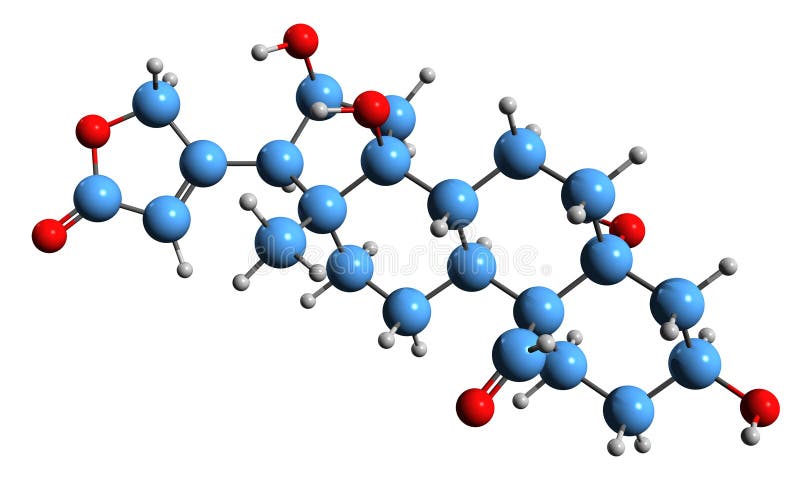 3D Image of Cardenolide Skeletal Formula Stock Illustration ...
