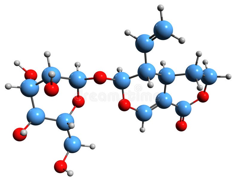 3D Image of Sverozide Skeletal Formula Stock Illustration ...