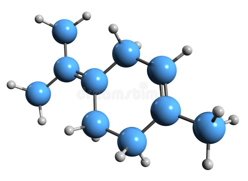 3D Image of Terpinene Skeletal Formula Stock Illustration ...