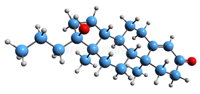 3D Image of Topterone Skeletal Formula Stock Illustration ...
