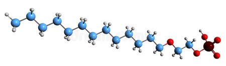 3D Image of Trideceth-6 Phosphate Skeletal Formula Stock Illustration ...