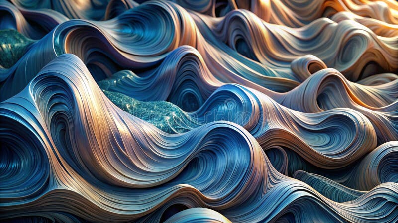 3D Image Wave Art Abstract Background Illustration Stock Photo ...