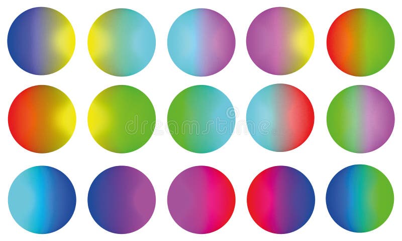 3D Image. White Matte Balls Illuminated on Both Sides with Different ...