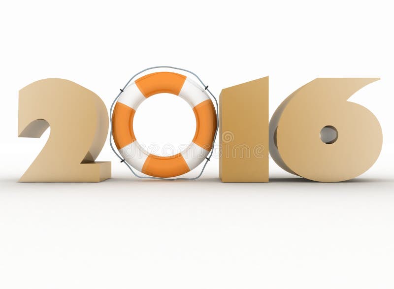 3D image 2016 year. stock illustration. Illustration of help - 58863066