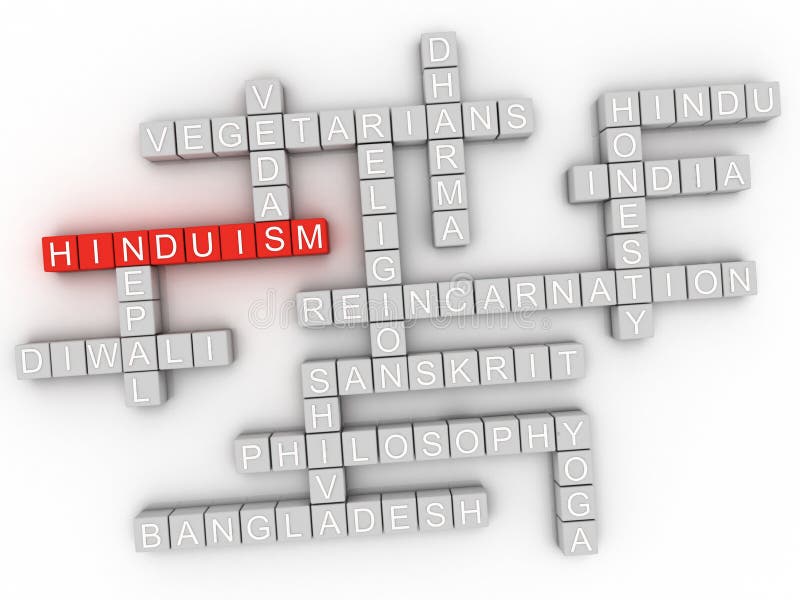 Hinduism Word Cloud Glowing Stock Illustration - Illustration of ramaya ...