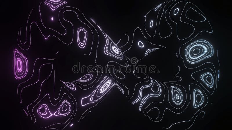 3d Infinity Sign with Energy Lines. Design. Twisted Endless Loop with ...