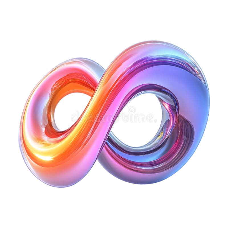 3d Infinity Sign on Transparent Background - Ai Generated Stock ...