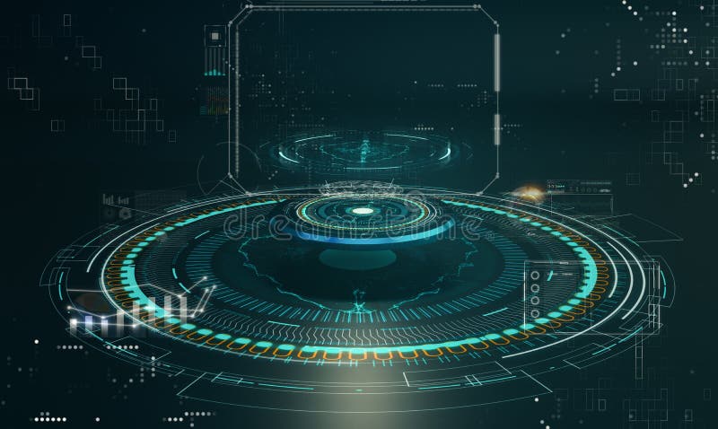 3d Infographic and Digital Technology Stock Illustration - Illustration ...