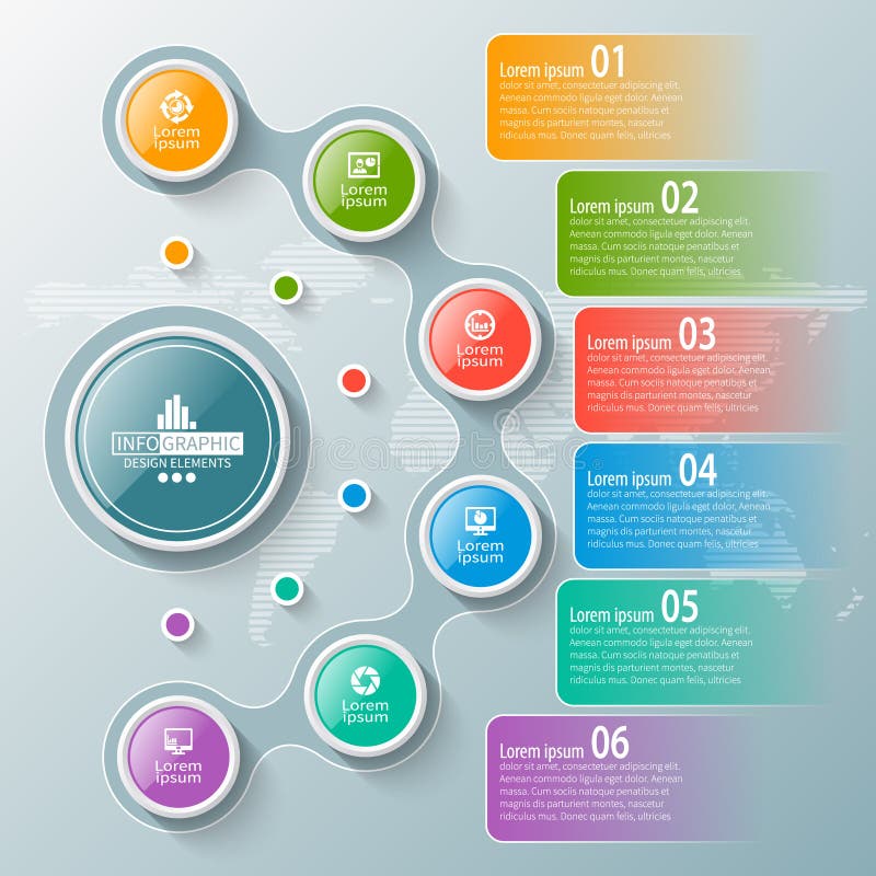 Abstract 3D Paper Infographics. Business Template .Vector Illustration ...