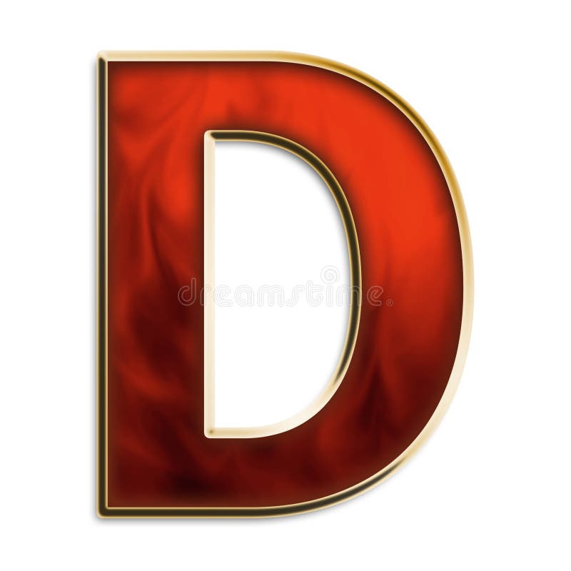 La Letra D En El Estilo Gótico Vector Símbolo Latino De La Mayúscula La ...