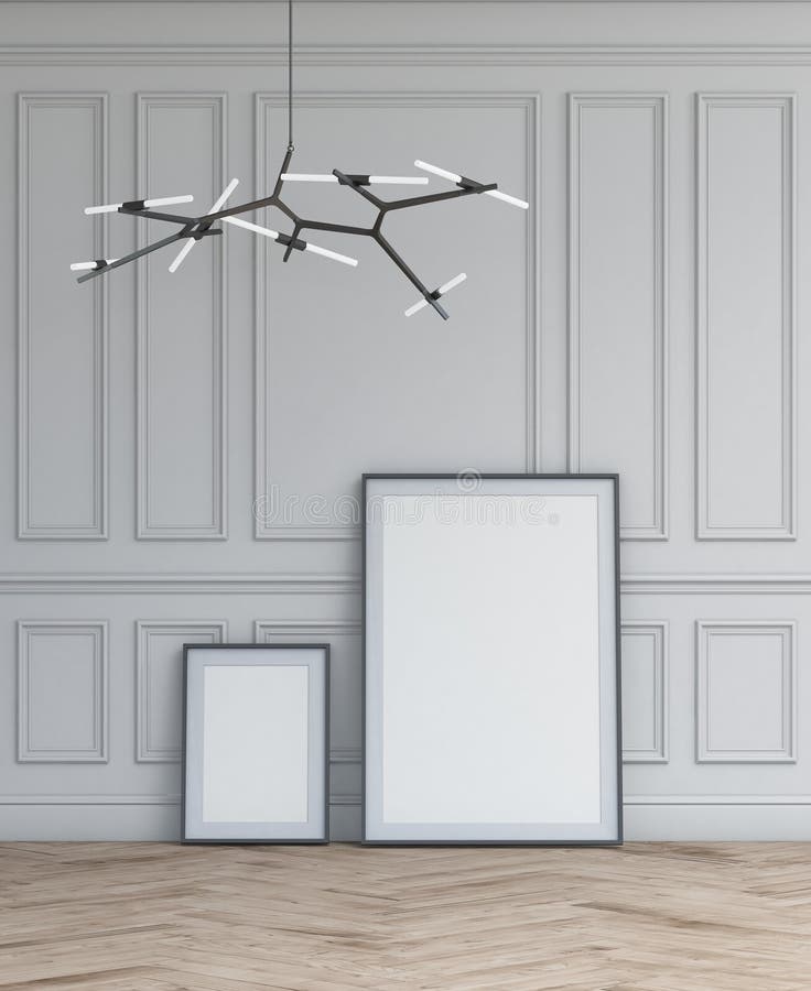 3d Interior Design Simple Scene Stock Illustration - Illustration of ...