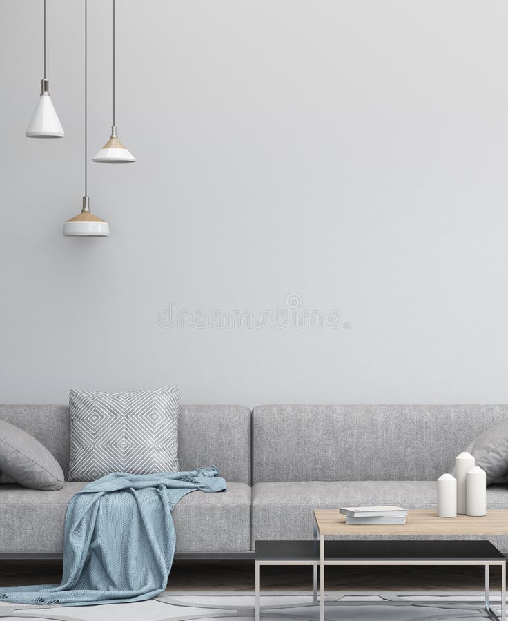 3d Interior Design Simple Scene. Stock Illustration - Illustration of ...