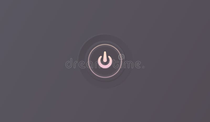 3d IO Button Icon. Shiny Glow Effect of a Warm Yellow Color Gradient ...