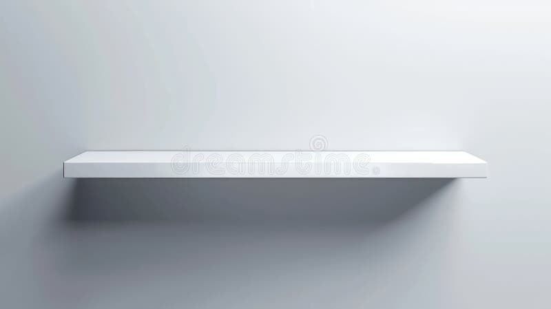 3D Isolated Exhibit Shelf. Modern Illustration Stock Photo - Image of ...