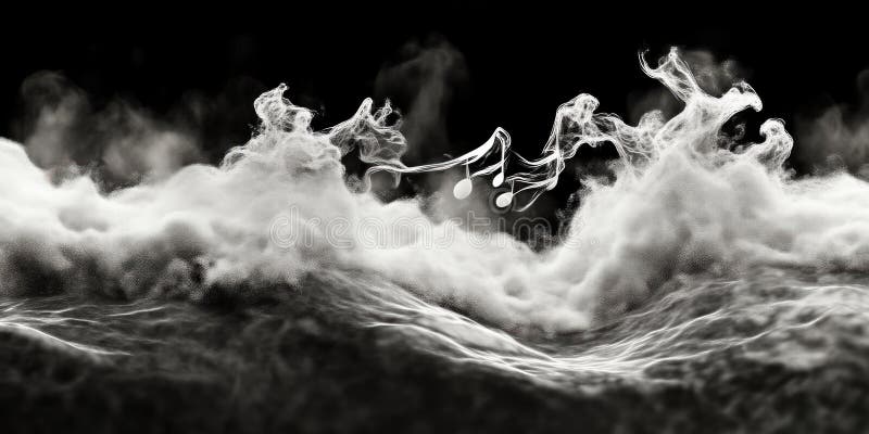 Minimalistic 3D Digital Frame with Cool Techno Music Aesthetics Stock ...