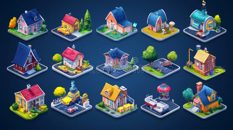 Road Signs Isometric Set Street Object Highway Stock Photos - Free ...