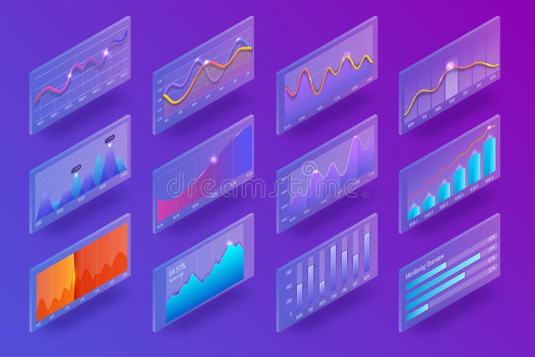 Isometric Wave Charts Stock Illustrations – 36 Isometric Wave Charts ...