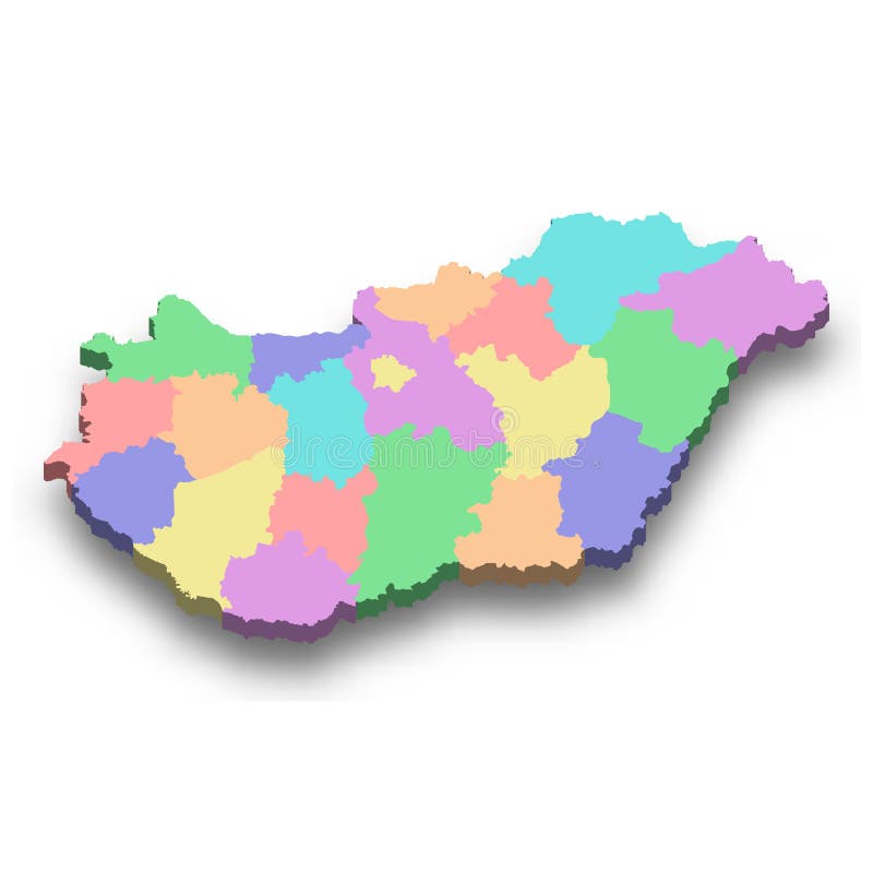 hungary map and bordering countries