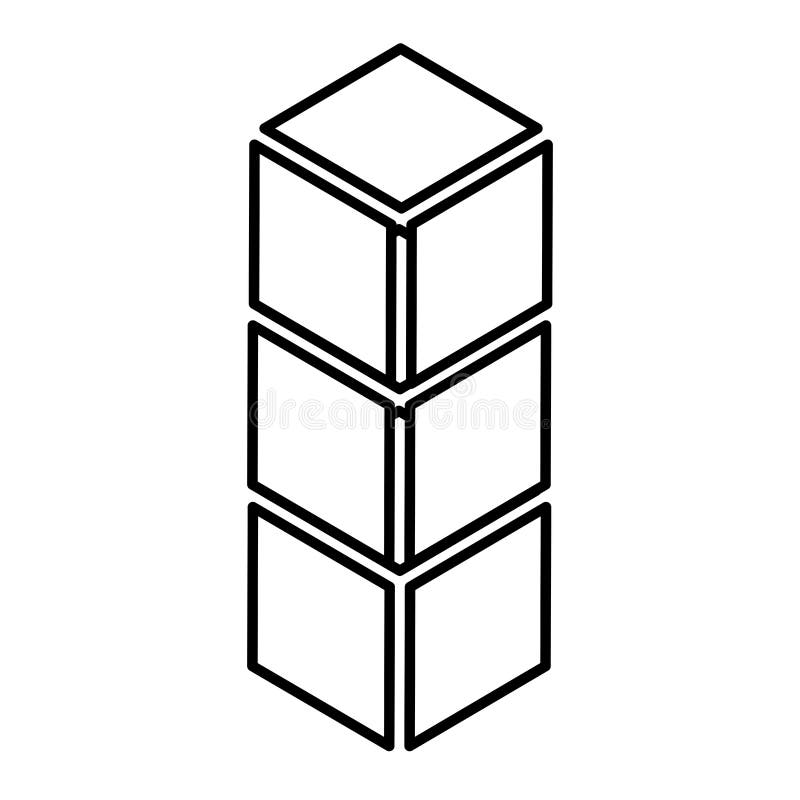 3d Isometric Cubes As Construction, Construct, Building, Technology ...