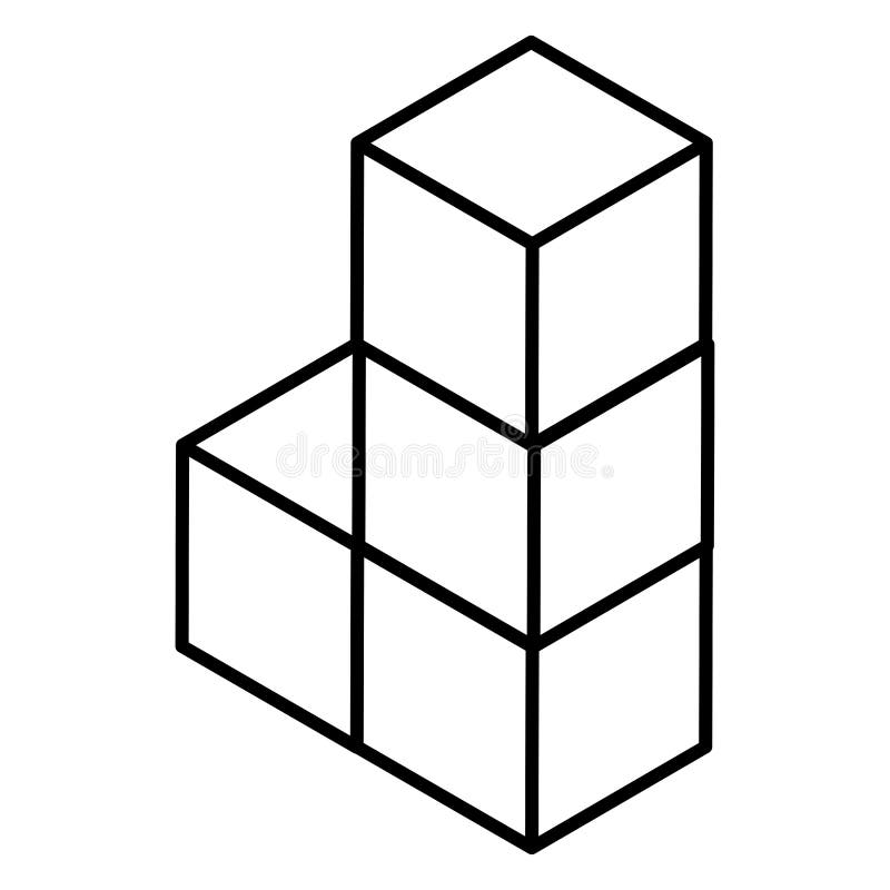 3d Isometric Cubes As Construction, Construct, Building, Technology ...
