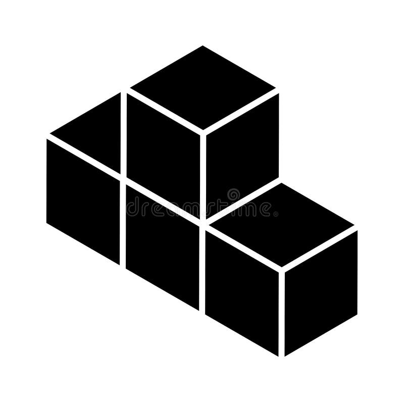 3d Isometric Cubes As Construction, Construct, Building, Technology ...