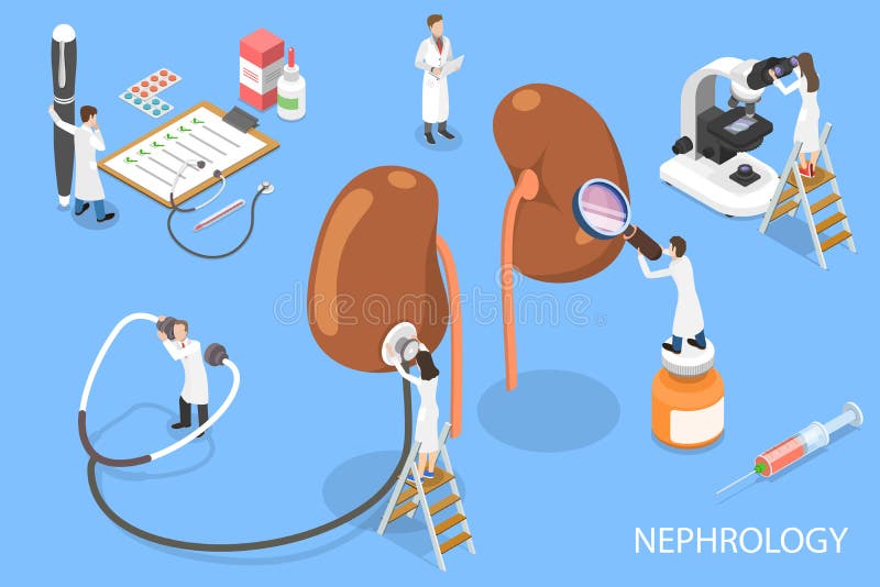 3D Isometric Flat Vector Concept of Nephrology Clinical Research. Stock ... 3D Isometric Flat Vector Concept of Nephrology Clinical Research. Stock ...