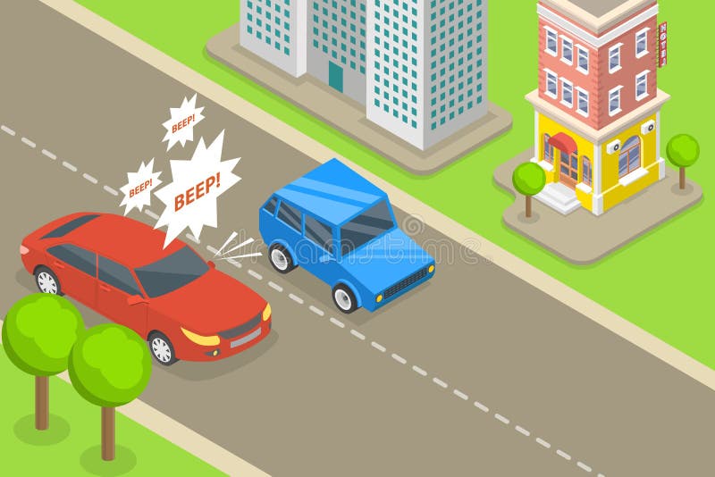 Driver Honking Stock Illustrations – 97 Driver Honking Stock ...