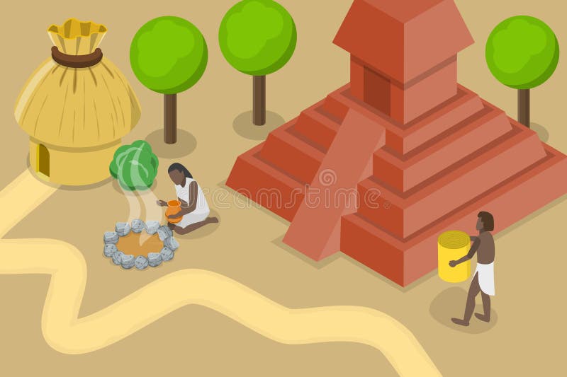 Aztec Village Stock Illustrations – 172 Aztec Village Stock ...