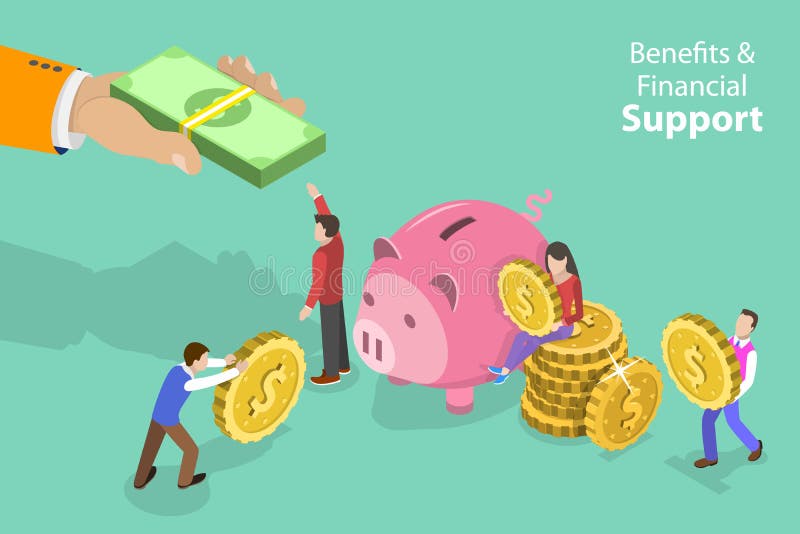 3D Isometric Flat Vector Conceptual Illustration of Benefits and ...