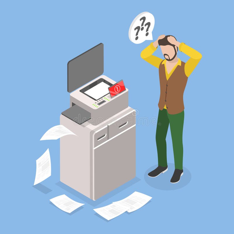 Broken Copier Clipart