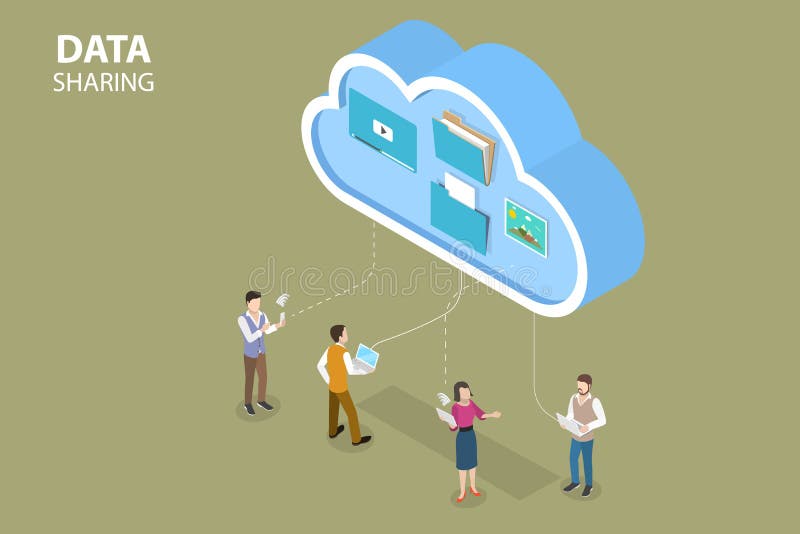 File Sharing Isometric Stock Illustrations – 655 File Sharing Isometric ...