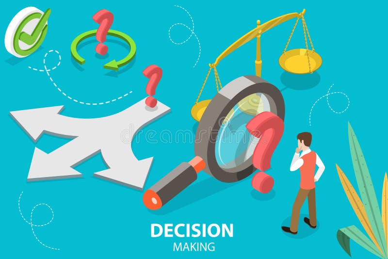 Making Good Decision Stock Illustrations – 518 Making Good Decision ...