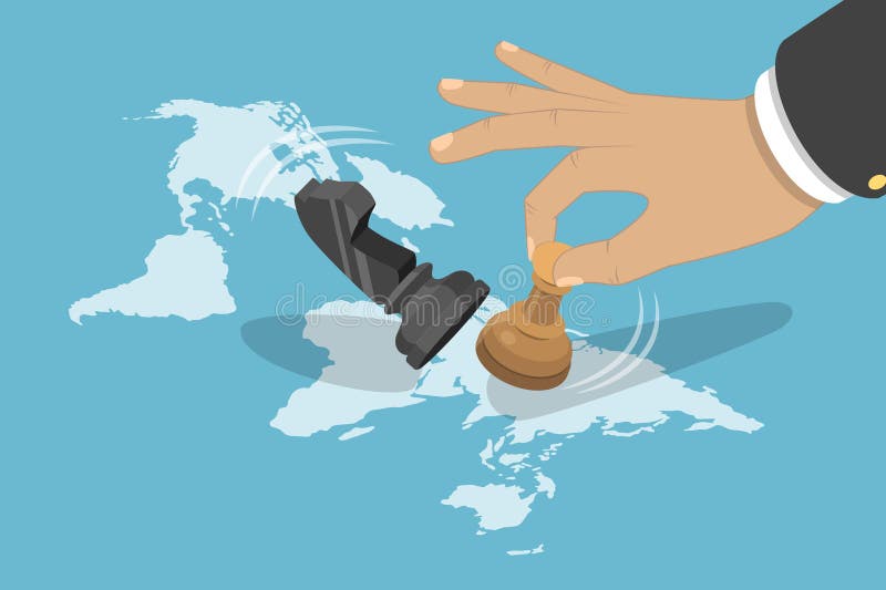 3D Isometric Flat Vector Conceptual Illustration of Decisive Business ...