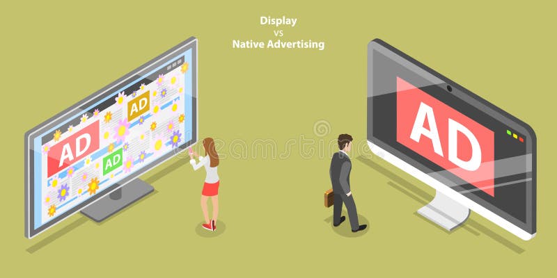 Native Advertising Flat Illustration Stock Illustrations – 217 Native ...