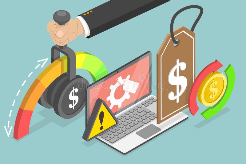 Pricing Isometric Stock Illustrations – 230 Pricing Isometric Stock ...