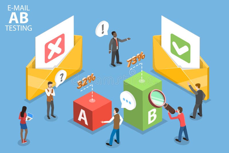 Split Testing Flat Illustration Stock Illustrations – 236 Split Testing ...
