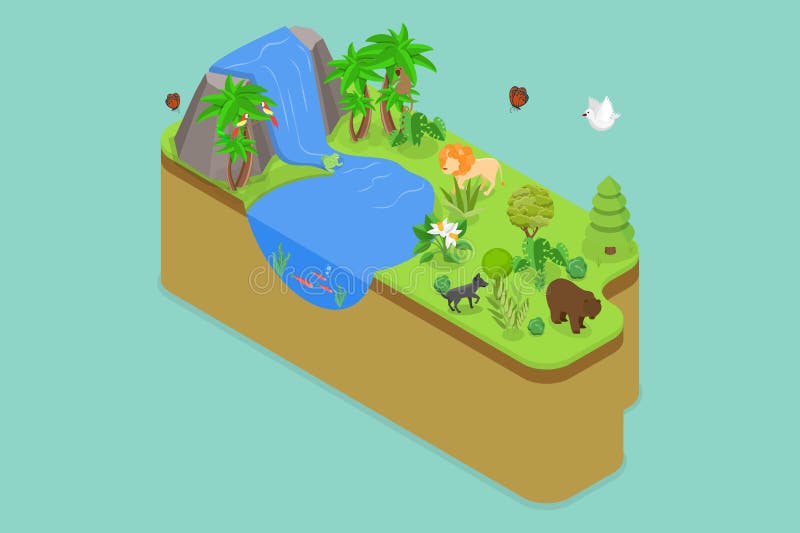 Ecosystem Pond 3d Stock Illustrations – 218 Ecosystem Pond 3d Stock ...