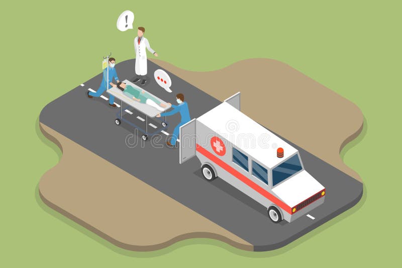 3D Isometric Flat Vector Conceptual Illustration of Emergency Stock ...
