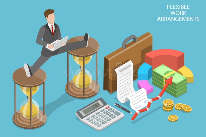 Work Arrangements Stock Illustrations – 103 Work Arrangements Stock ...