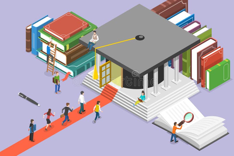 Higher Education Isometric Stock Illustrations – 115 Higher Education ...