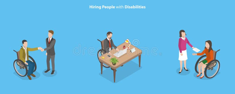 3D Isometric Flat Vector Conceptual Illustration of Hiring People with ...