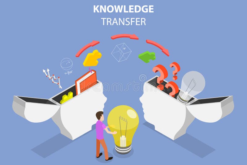 Knowledge Transfer Icon stock vector. Illustration of arrow - 113856797