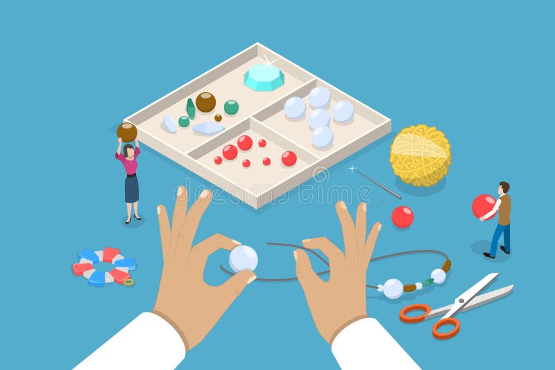 Jewellery Making Stock Illustrations – 552 Jewellery Making Stock ...