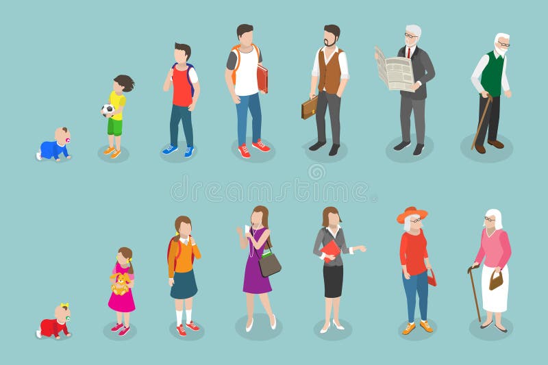Vector Silhouette Growing Up Stock Illustrations 340 Vector