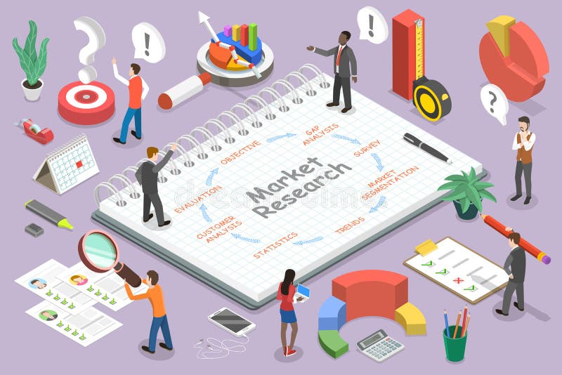 3D Isometric Flat Vector Conceptual Illustration of Market Research ... 3D Isometric Flat Vector Conceptual Illustration of Market Research ...