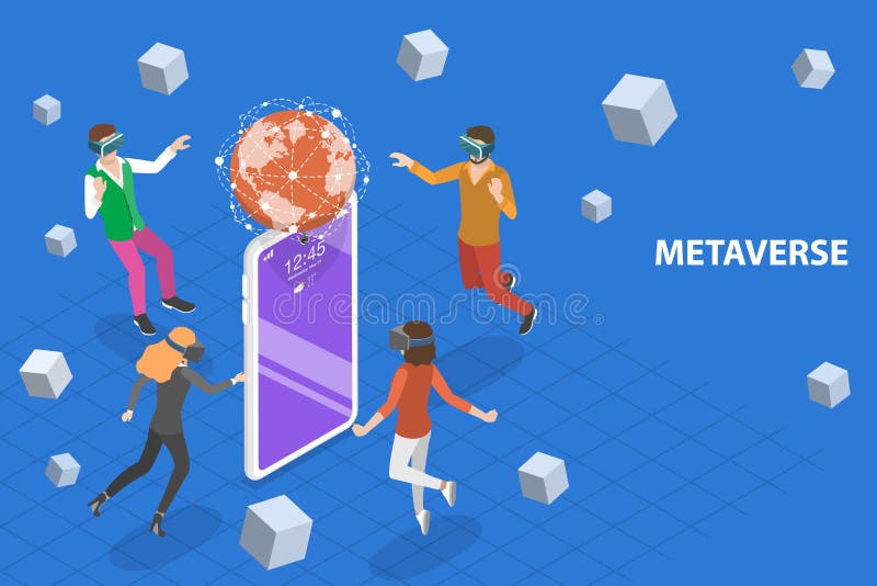3D Isometric Flat Vector Conceptual Illustration of Metaverse Stock ... 3D Isometric Flat Vector Conceptual Illustration of Metaverse Stock ...