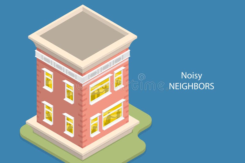 Cartoon Noisy Neighbors Stock Illustrations – 53 Cartoon Noisy ...