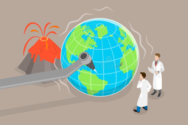 3D Isometric Flat Vector Conceptual Illustration of Predicting Natural ...