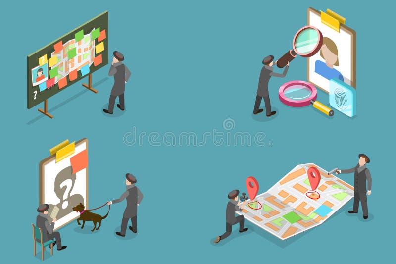 Detective Hat Isometric 3d Icon Stock Illustrations – 215 Detective Hat ...