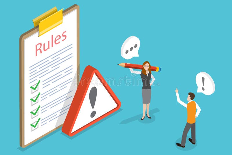 3D Isometric Flat Vector Conceptual Illustration of Regulatory ...